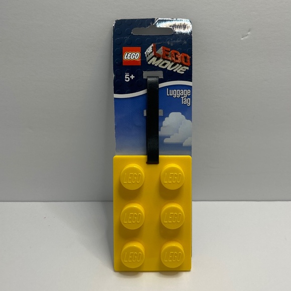 Lego | Other | Lego The Lego Movie Luggage Tag Yellow Brick | Poshmark